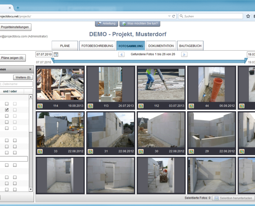 Home - projectdocu Software zur Baudokumentation